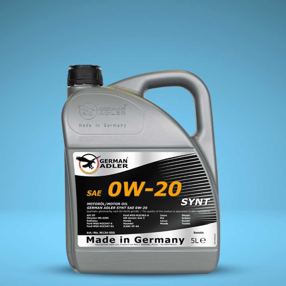 Buy German Adler Synthetic Engine Oil 1L / 5L - SAE 0W-20 | Shop Engine ...