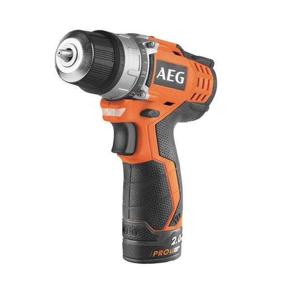 AEG Lithium-Ion Cordless Drill 12V 2.0Ah (BS12C2LI-202C) - Compact ...