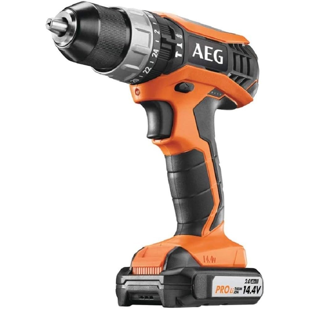 AEG Lithium-Ion Cordless Drill 14.4V 2.0Ah (BSB14G3LI-202C) - Versatile ...