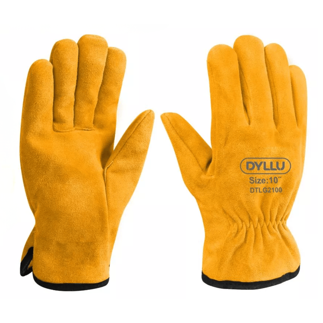 Buy Dyllu 10" Leather Gloves DTLG2100 | Heavy-Duty Work Gloves | Supply ...