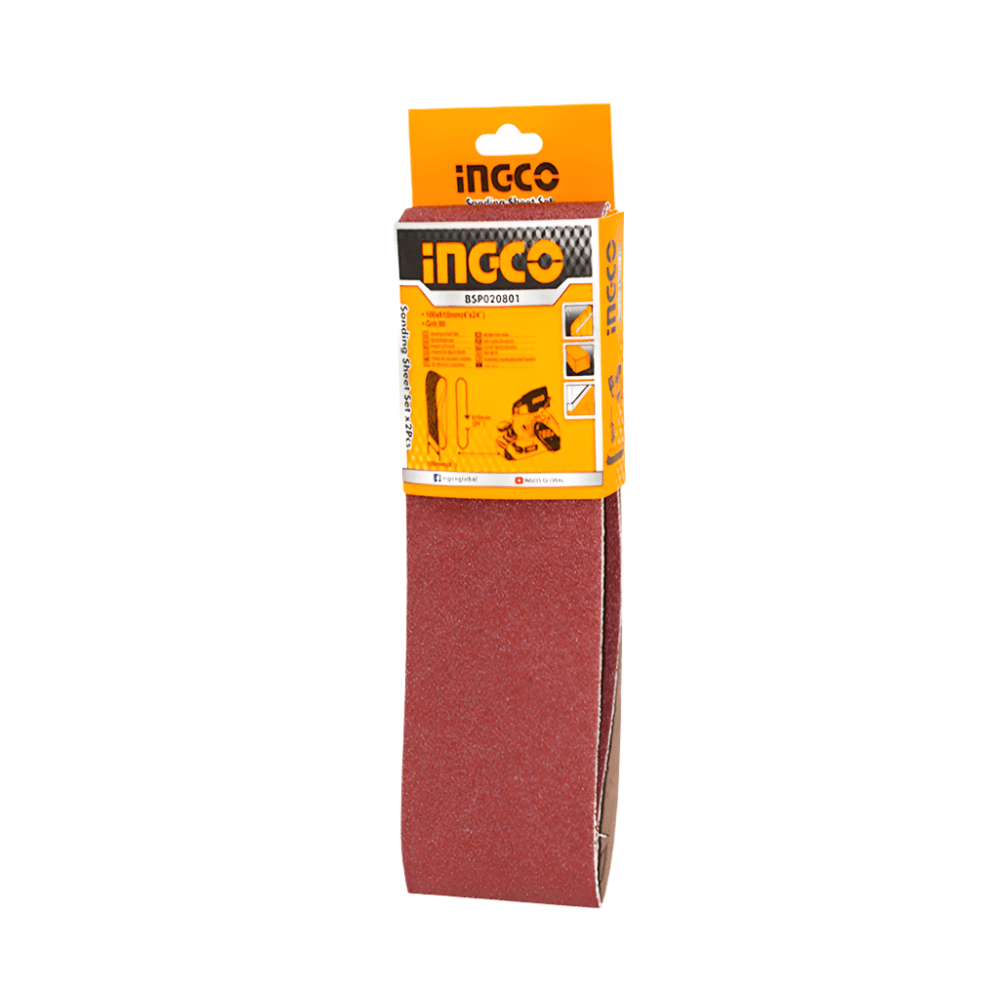 Buy Ingco 2 Pieces Sanding Sheet Set 100 x 610mm | Shop Sanding Tools ...