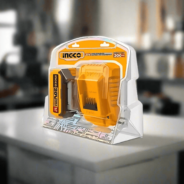 Buy Ingco 20V 4.0Ah Lithium-Ion Battery Pack & Charger Kit – FBCPK1214 ...