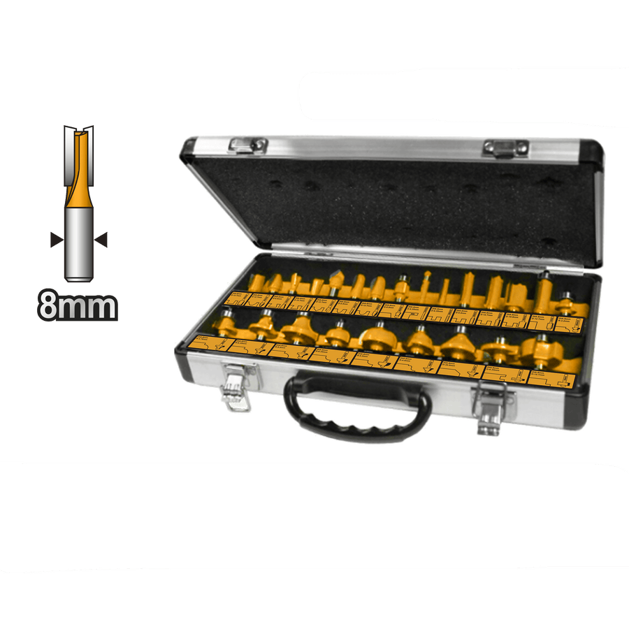 Buy Ingco 24-Piece Router Bits Set 8mm – AKRT24081 | Shop Power Tools ...