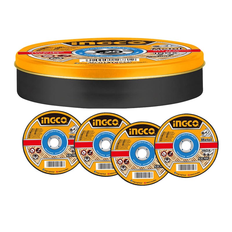 Buy Ingco 25-Pieces Ultra-thin Metal Cutting Disc Set 115mm ...