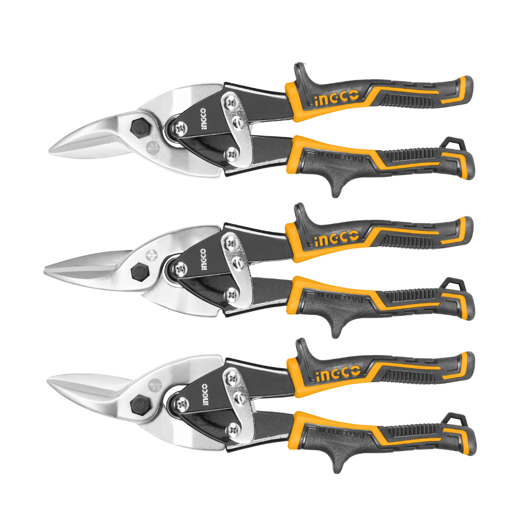 Buy Ingco 3-Piece Aviation Snip Set with Soft Grip Handles – HTSNK0110 ...