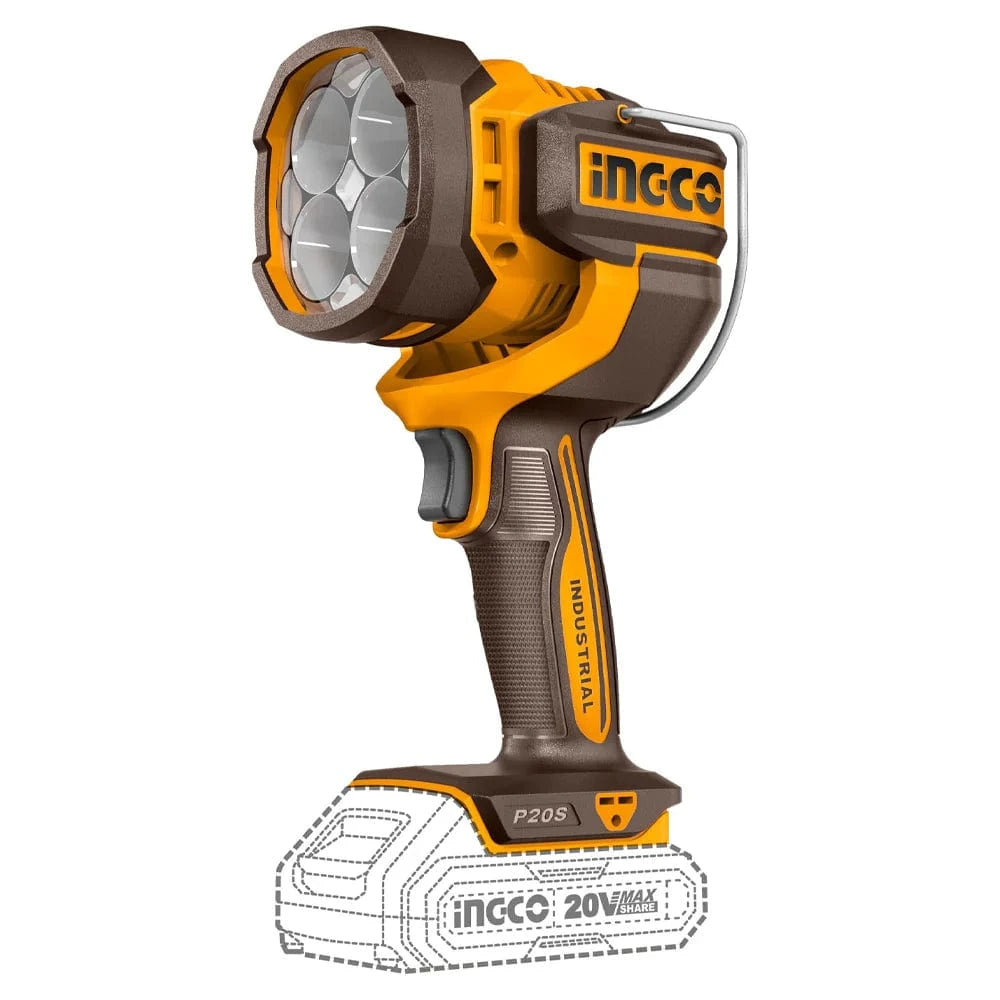 Buy Ingco Lithium-Ion Cordless Portable Work Lamp 20V - CWLI2088 | Shop ...