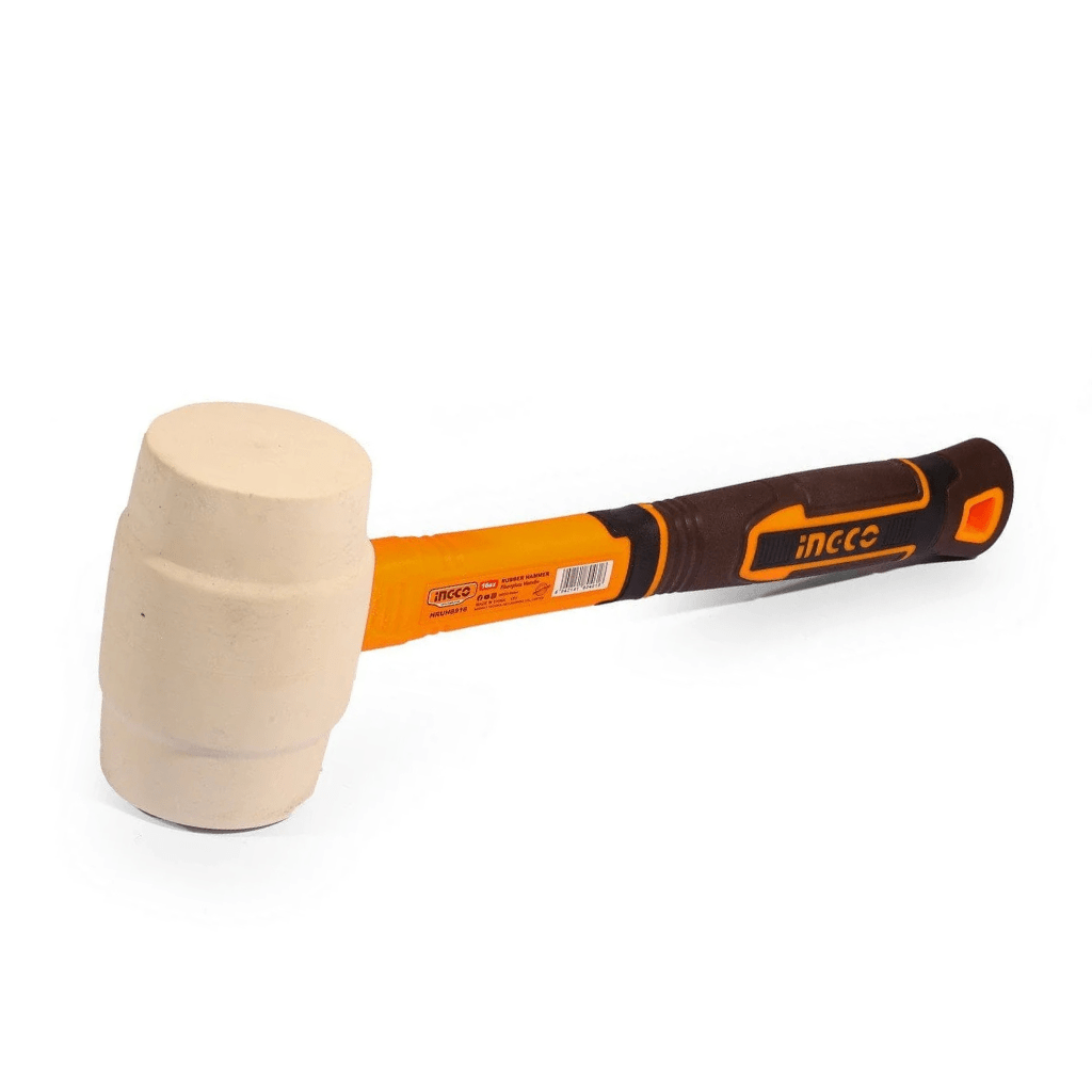 Buy Ingco Soft Rubber Hammer 450g with Fiberglass Handle – HRUH8916 ...