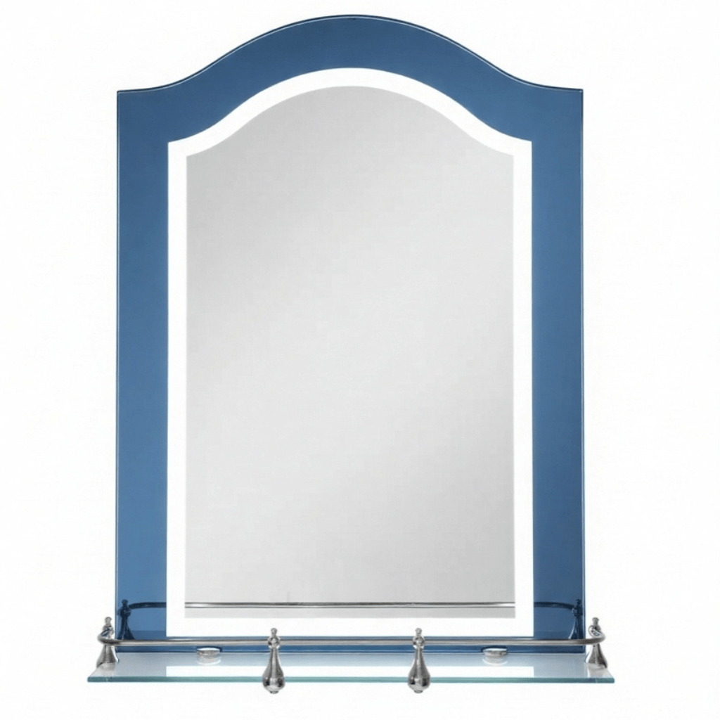 Buy Chelsea Bathroom Mirror with Glass Shelf 60x45cm | Shop Bathroom ...