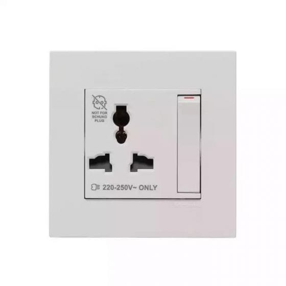 Schneider Vivace 13A 1-Gang Switched Universal Multi Socket | Supply ...
