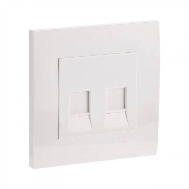 Schneider Vivace 2-Gang Data Socket Outlet | Supply Master | Accra, Ghana