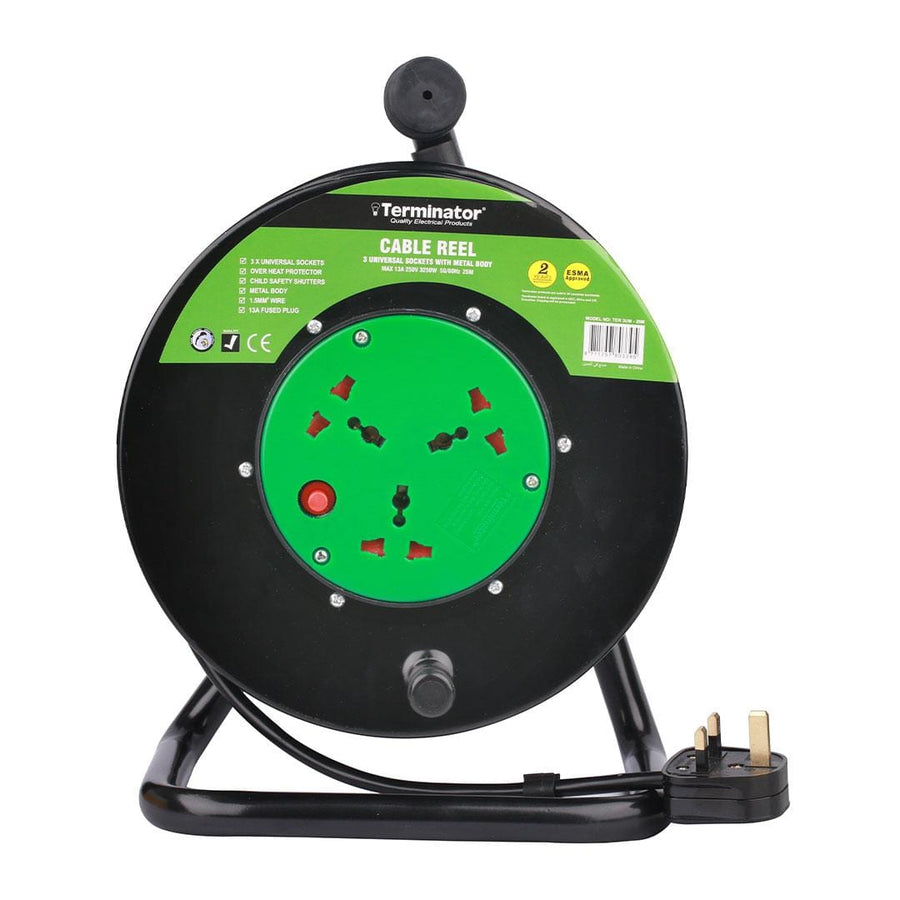Buy Terminator 3-Way Universal Extension Reel Socket with Heat ...