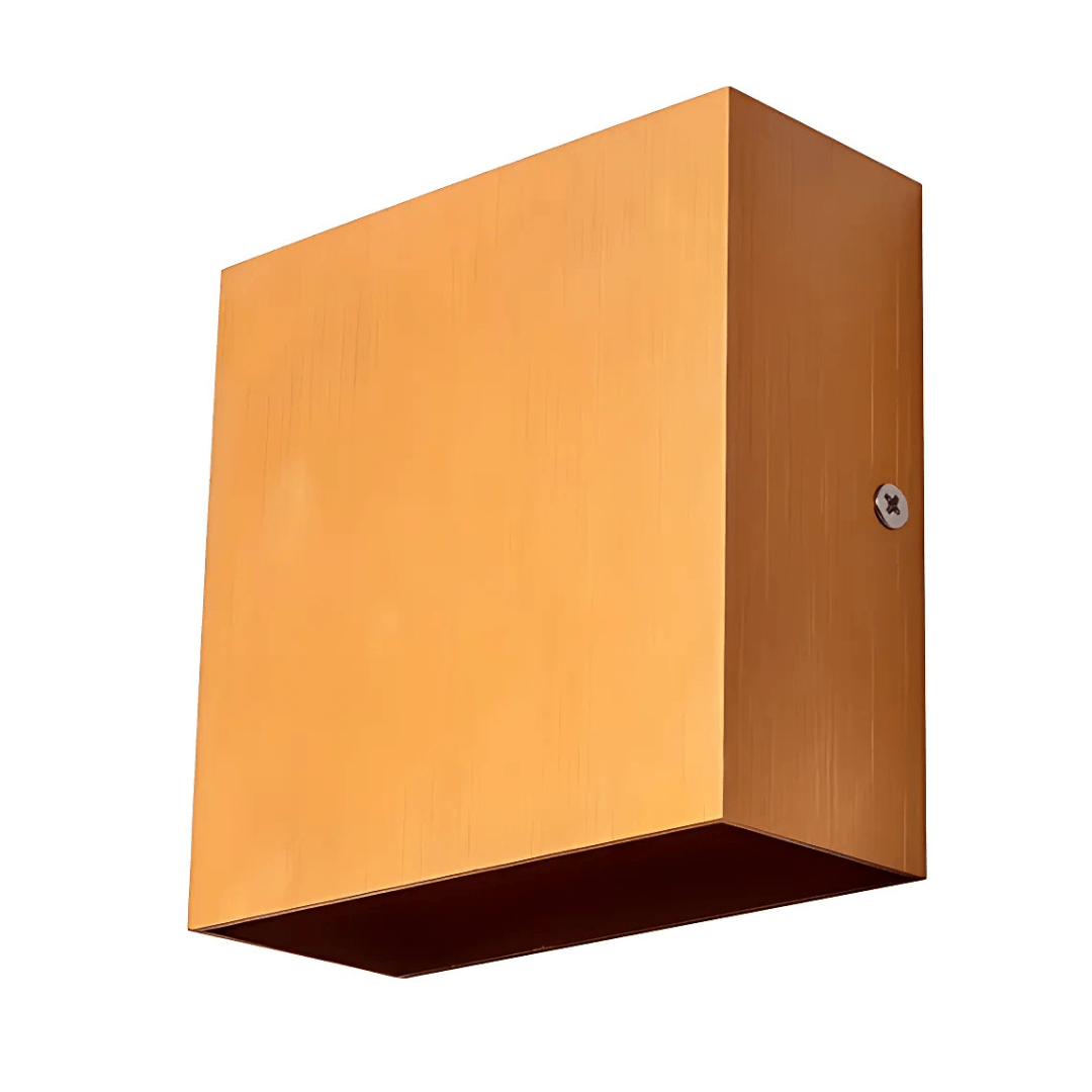 Buy Box Gold and Aluminium Bronze Metal LED Wall Light - 6W | Supply ...
