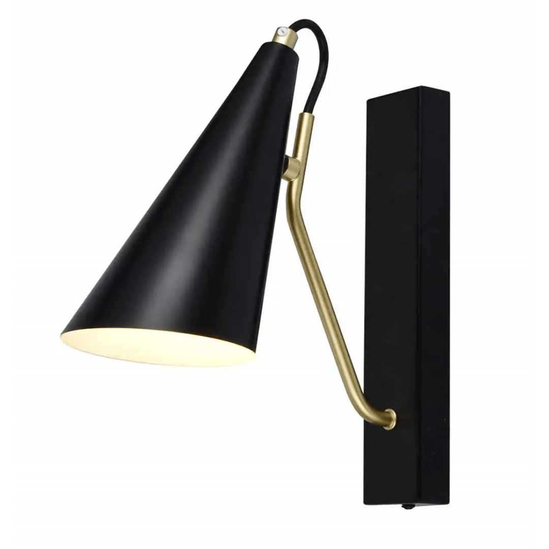 Buy Modern Metal Cone 40W Corner Wall Light - MB75185A | Shop Wall ...