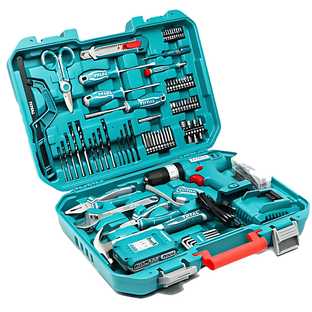 Buy Total 165 Pieces Tool Set with 20V Cordless Impact Drill ...
