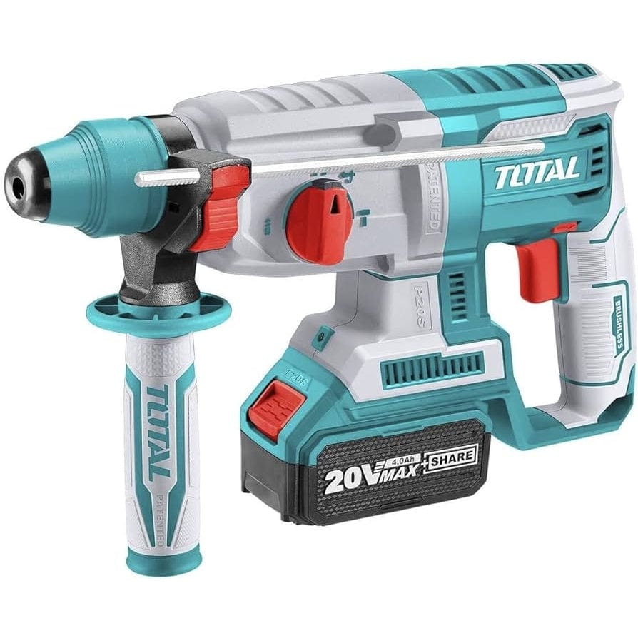 Buy Total Lithium-Ion Brushless Rotary Hammer with Two 20V Batteries ...