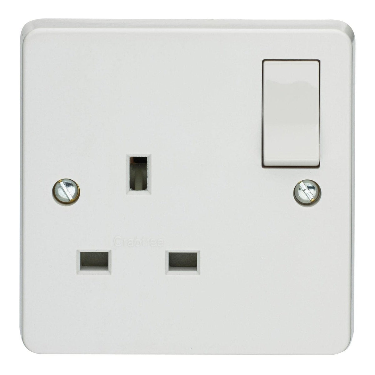 Crabtree White 1 Gang Single Pole Switch Socket 13A | Supply Master ...