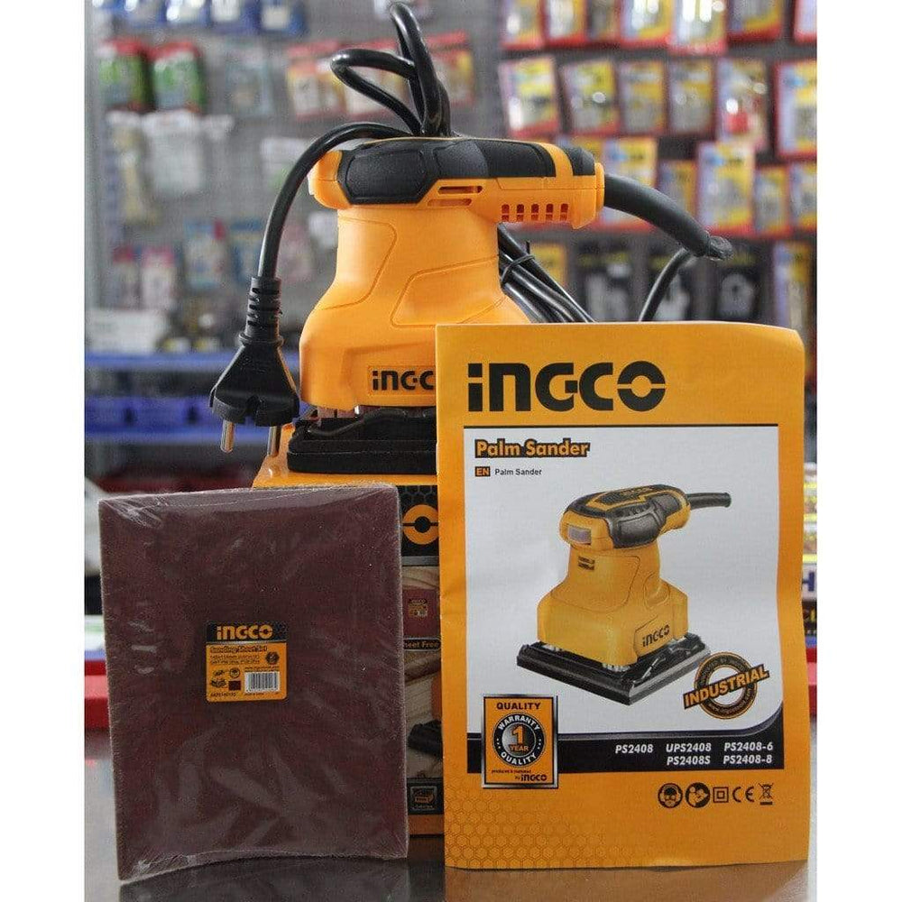 Ingco 240W Corded Palm Sander with With 5pcs Sand Papers - PS2408 ...